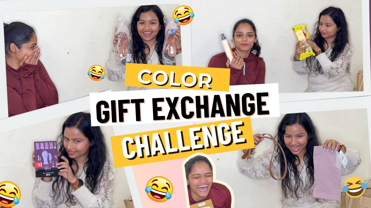 SURPRISE! 🎁 Color Exchange Challenge with my Sister! 🌈 (Too Much Fun ...