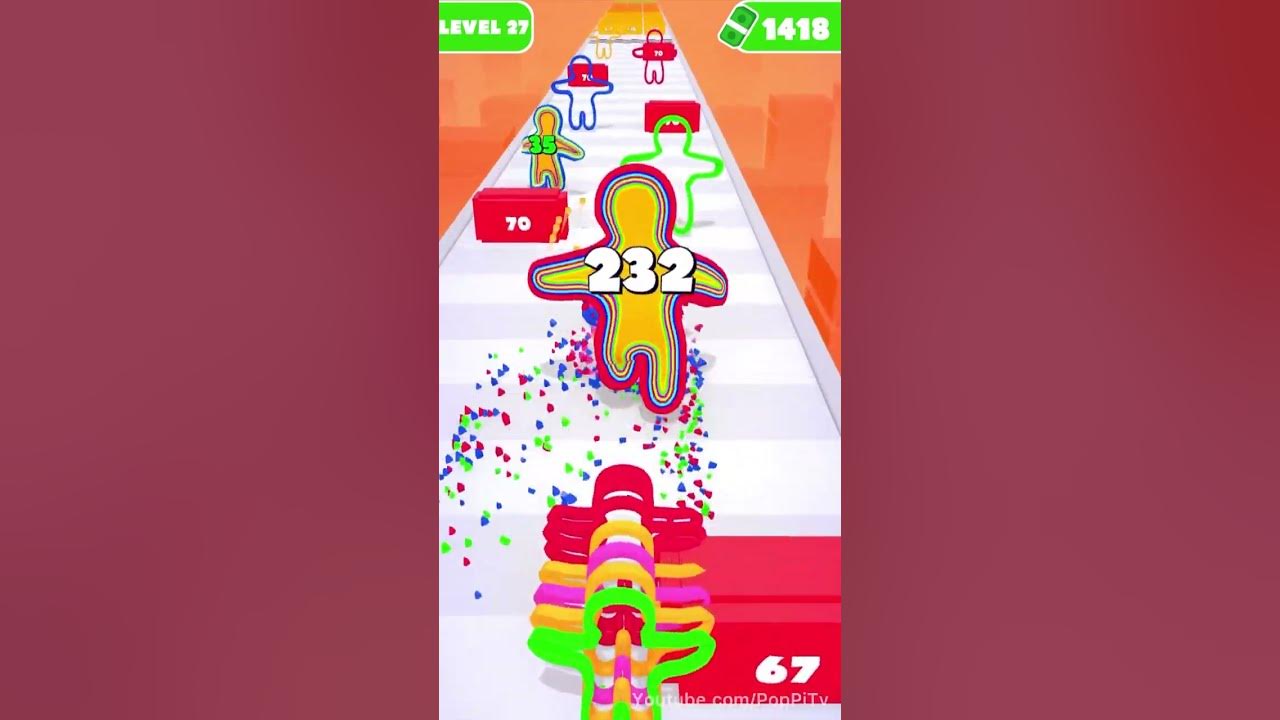 Stackman Run - All Levels Gameplay Pop Pi (Levels 25-28) - YouTube