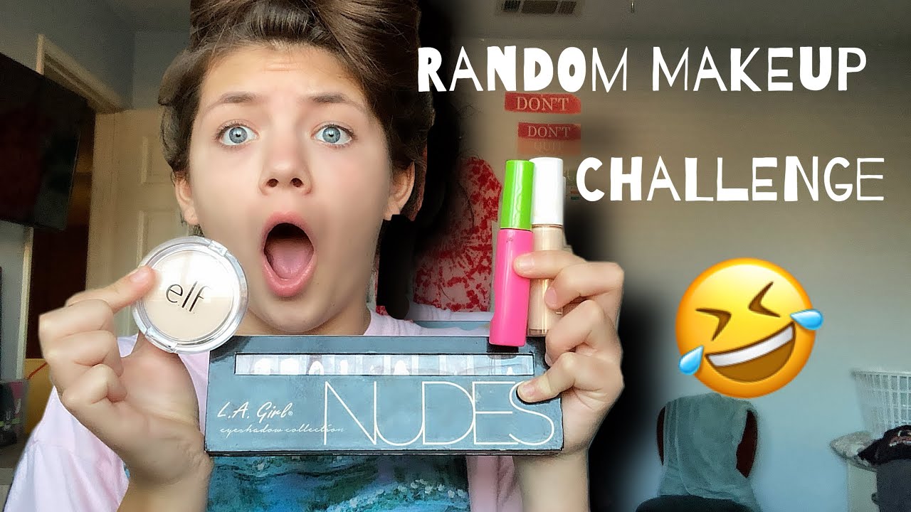 Random Makeup Challenge!! - YouTube