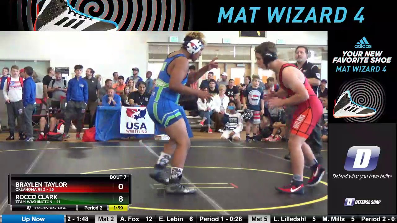 Mat 3 187 Braylen Taylor Oklahoma Red Vs Rocco Clark Team Washington ...