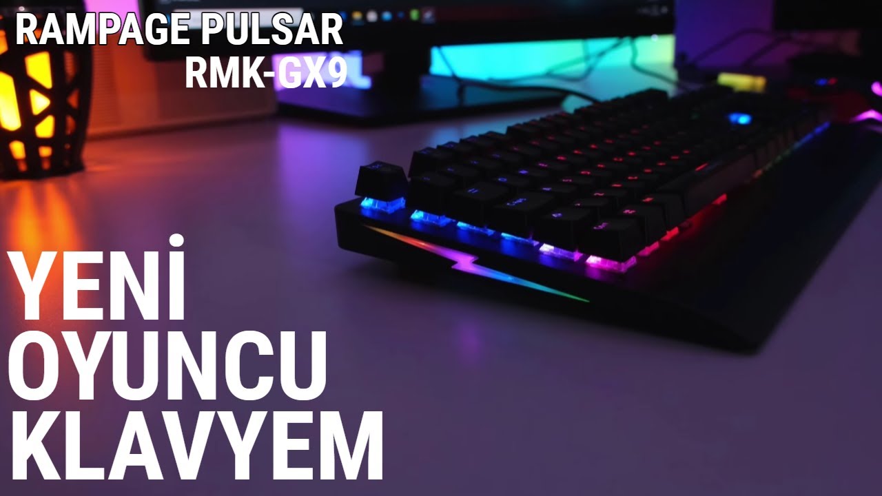 Rampage Pulsar RMK-GX9 Oyuncu Klavyesi İnceleme! - Harika Işıklandırma ...