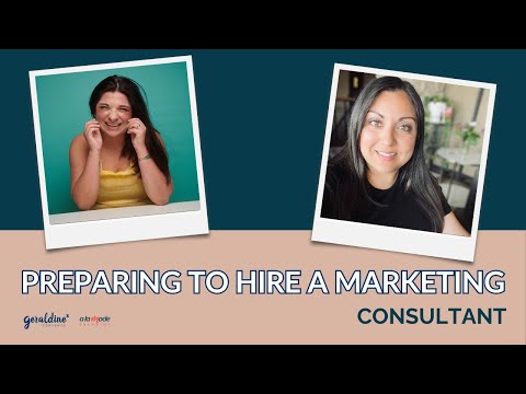 Preparing To Hire A Marketing Consultant Gisel Martin and Nicole Moreno Deinzer
