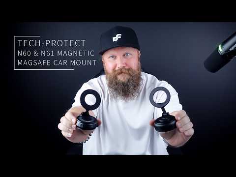 Małe Eleganckie Magnetyczne Uchwyty Samochodowe - Tech-Protect N60 & N61 Magnetic MagSafe Car Mounts