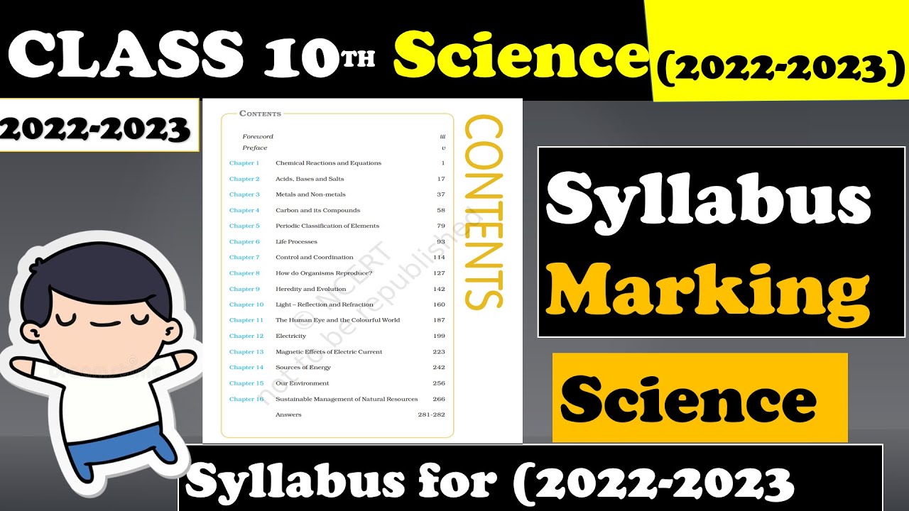 CBSE Class 10 SCIENCE Syllabus 2022-23 | NCERT Marking | Syllabus Class ...