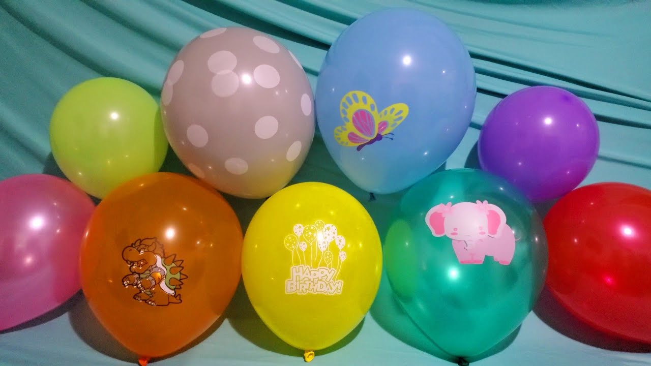 FUN BIRTHDAY BALLOONS POP PART 665!!! - YouTube