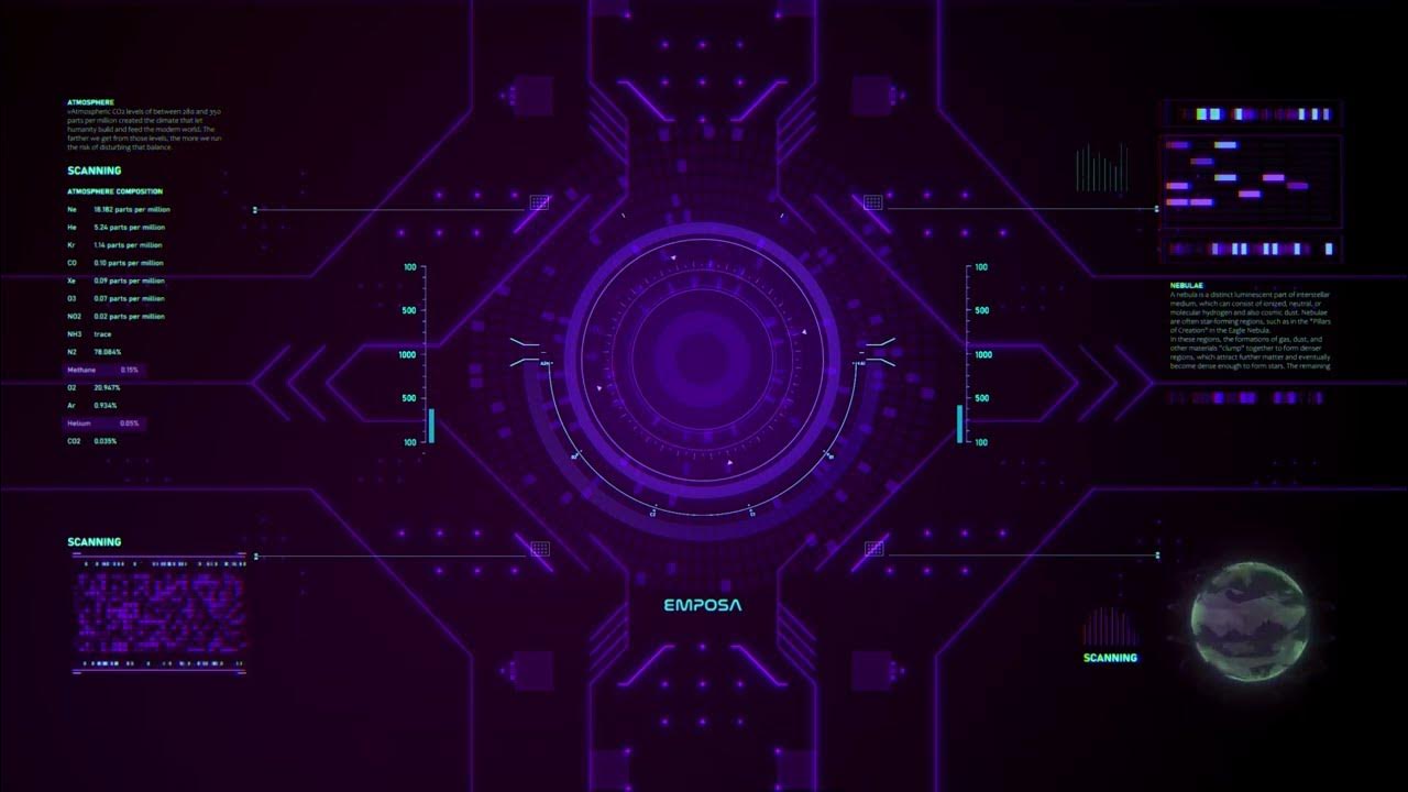 Retrofuturistic Sci-Fi Starship Interface - UI - YouTube