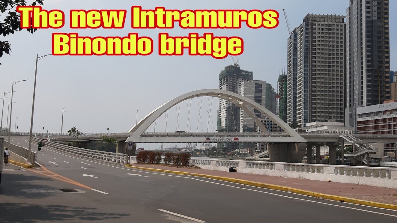 The new Binondo and Intramuros bridge in Manila - YouTube