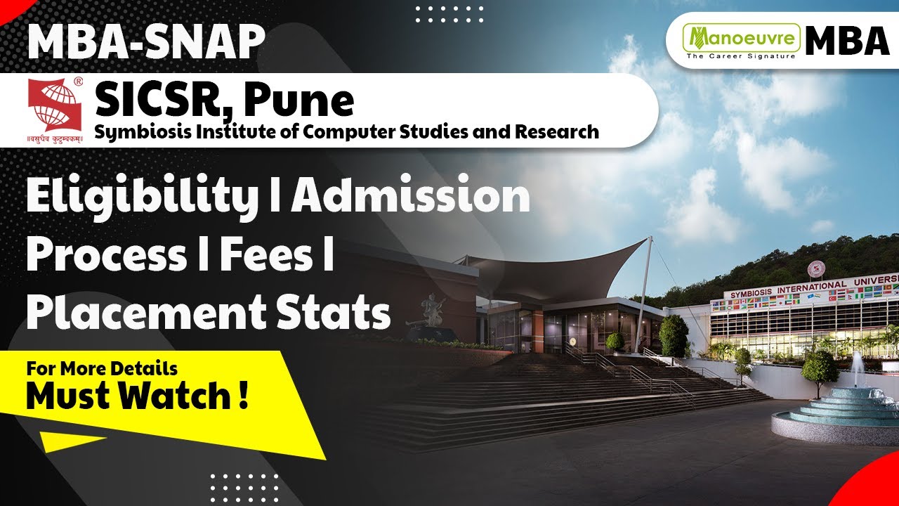 MBA SNAP (Symbiosis) - SICSR Pune | Eligibility | Admission Process ...