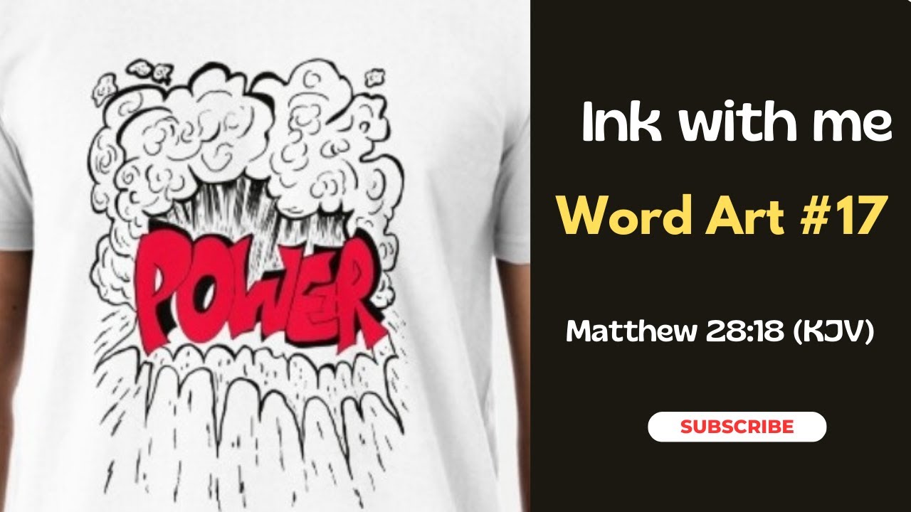 Bible Sticker** POWER**WORD Art #20/DIGITAL Doodle line Art/Bible ...