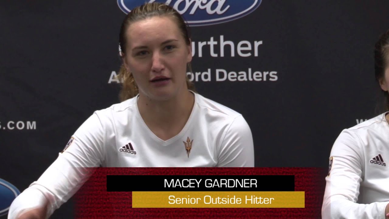 ASU Volleyball: Macey Gardner adds another milestone - YouTube