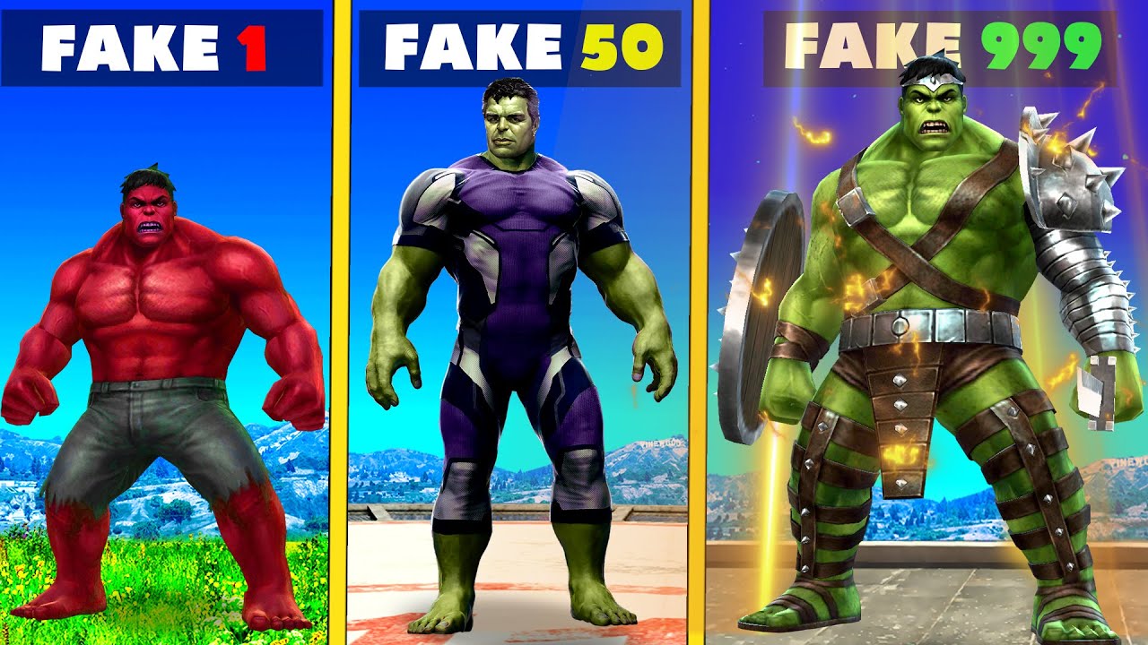 Fake HULK vs Real HULK in GTA 5 Story Mode - YouTube