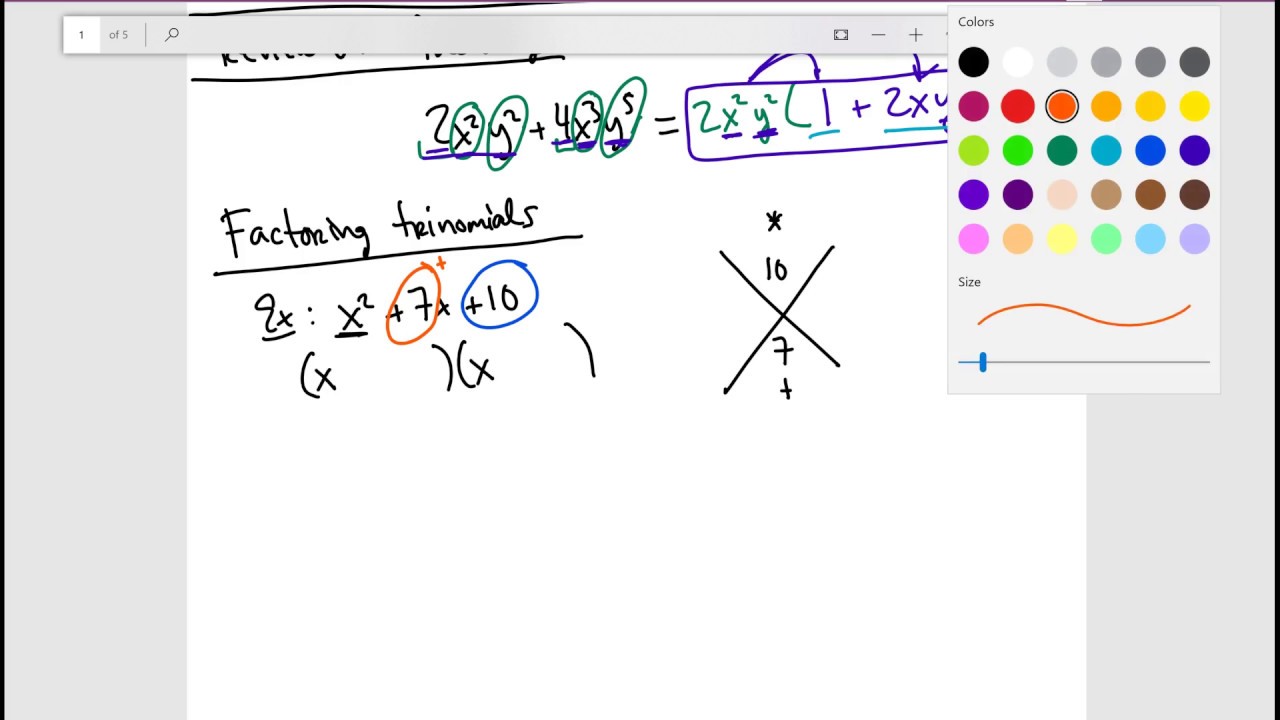 Math 96: Factoring Review - YouTube