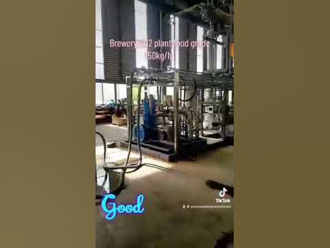 SINOCEAN CO2 production plant based on brewery 150kg/hr - YouTube