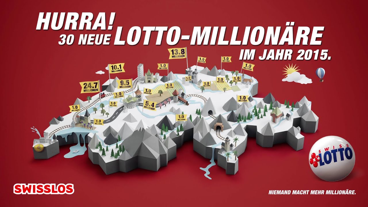 Swisslos: Swiss Lotto - Niemand macht mehr Millionäre - YouTube