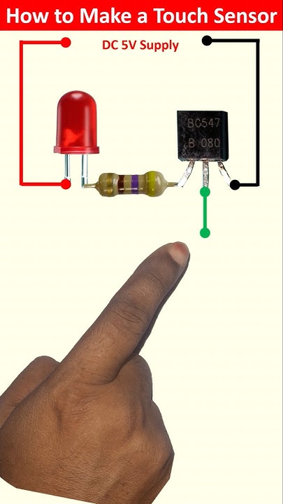 How to Make a Touch Sensor Using BC547 Transistor || Simple Touch Switch using transistors # ...