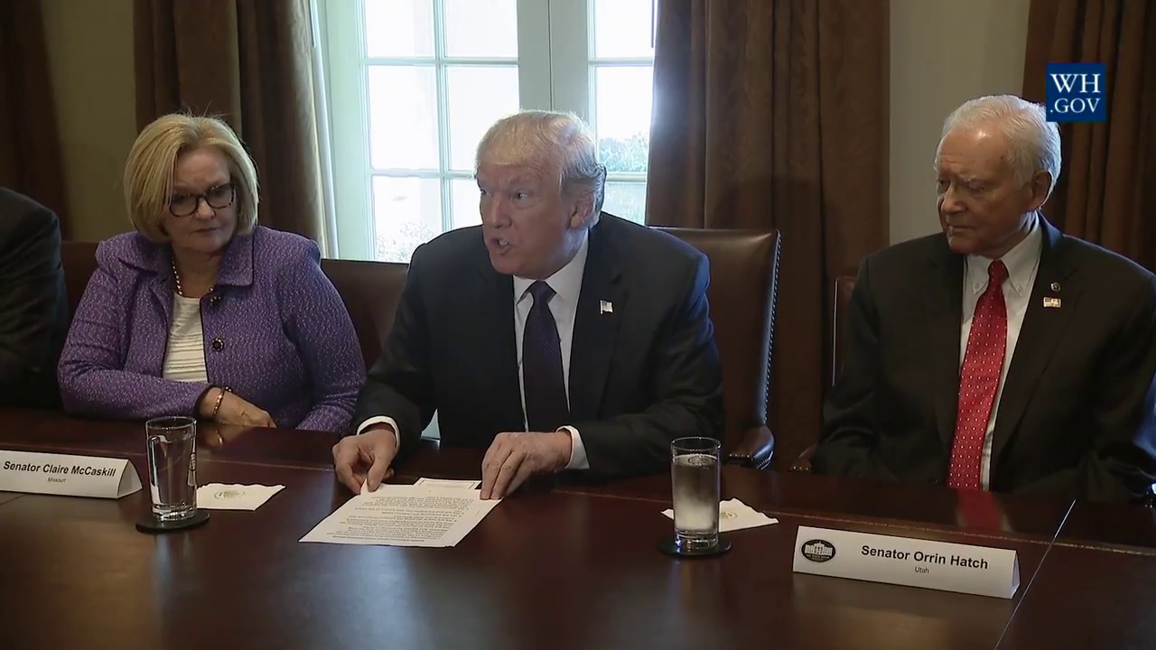 President Trump Participates in a Meeting with the Senate Finance ...