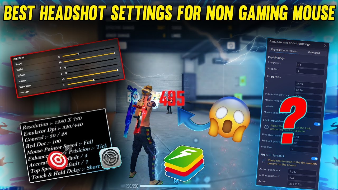 Bluestacks 5 Best Headshot Settings For Non Gaming Mouse | Best ...