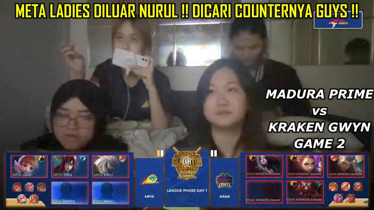 META BARU ANGELA DIGGIE SULIT DILAWAN !! MADURA PRIME ESPORTS VS KRAKEN ...