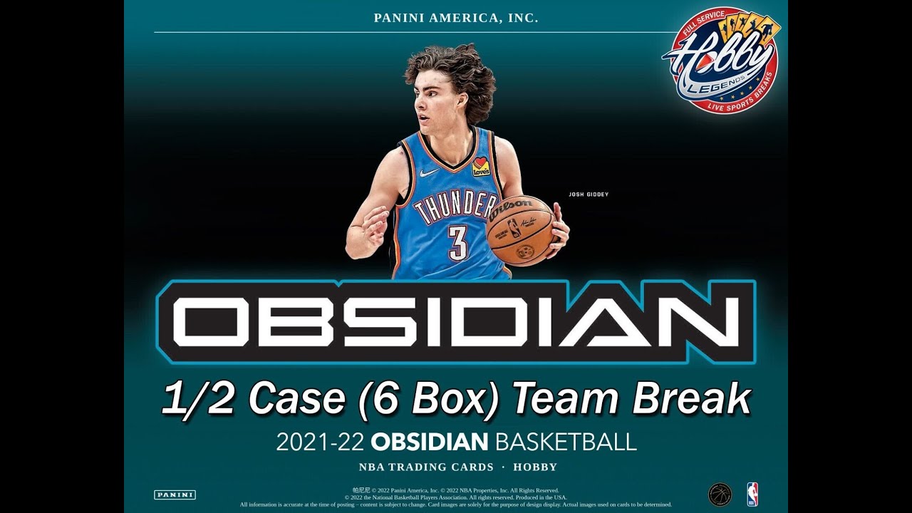 2021/22 OBSIDIAN Basketball 1/2 Case (6 Box) TEAM Break #2 eBay 09/01 ...