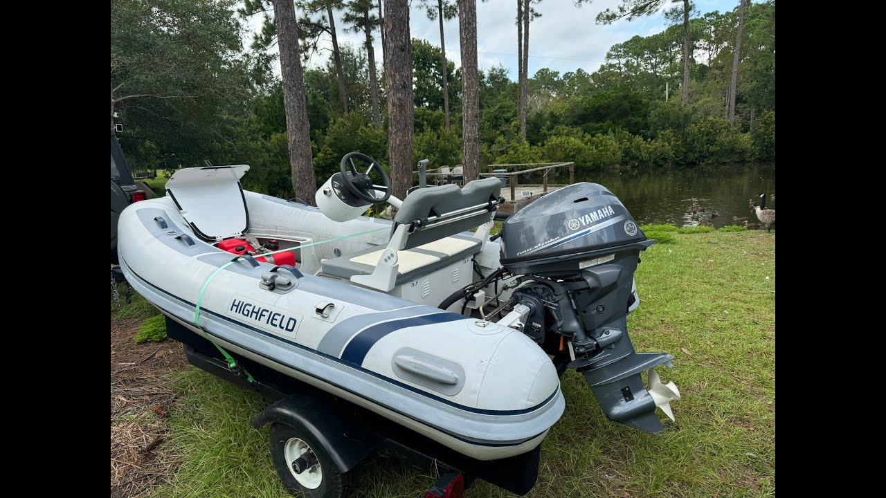 Highfield 310 Classic Console, Dingy ,Yamaha ,Console Dingy - YouTube