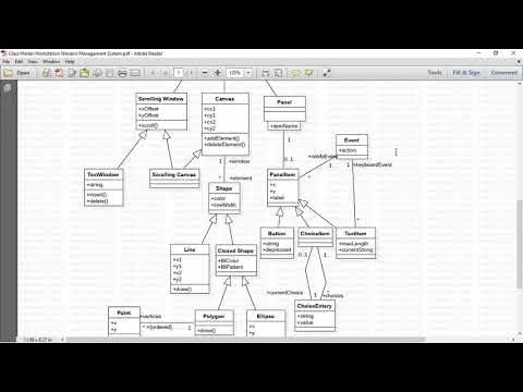 Sample Class Model | Workstation Window Management System - YouTube