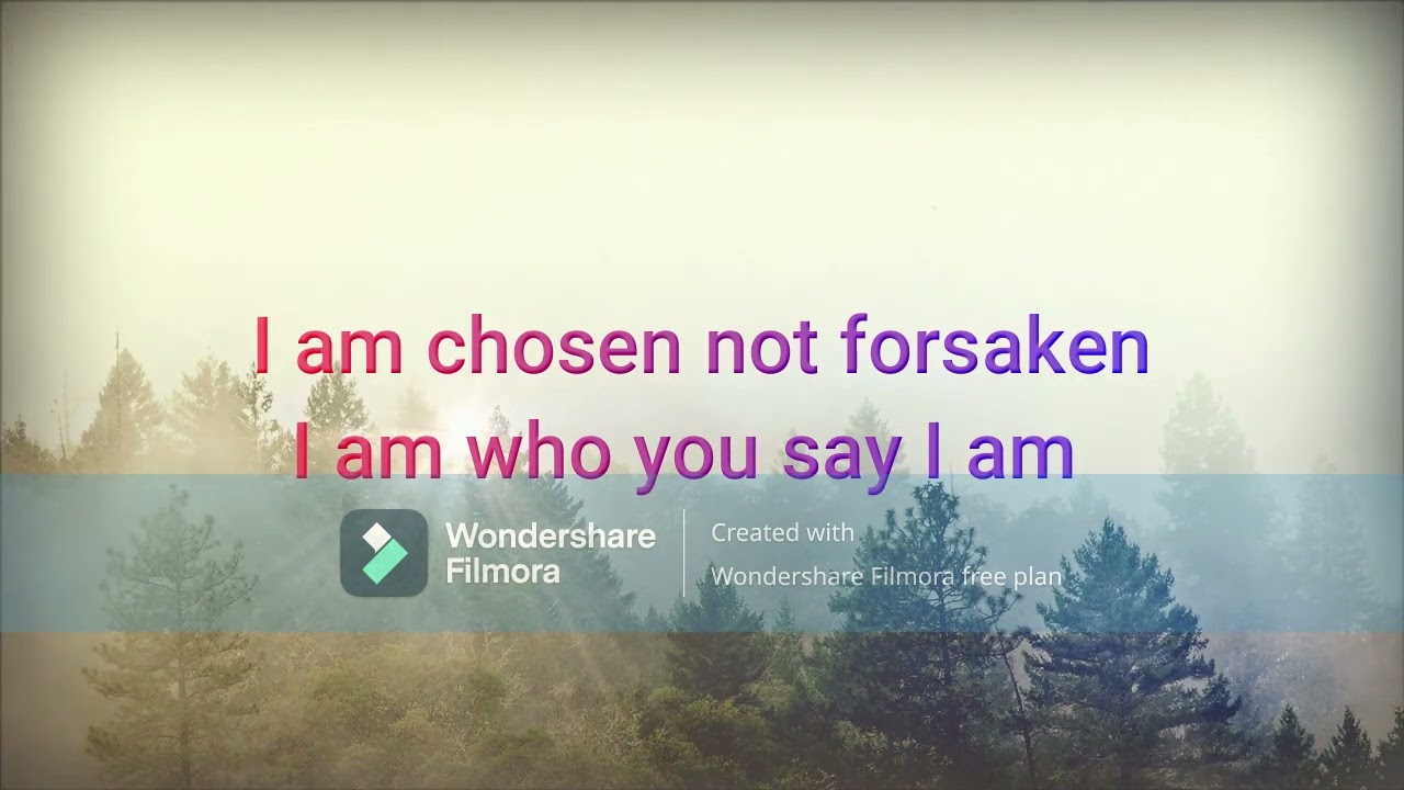 Who You Say I Am Wondershare Filmora Lyric Version christian Gospel Who You Say I Am Wondershare Filmora Lyric Version christian Gospel
