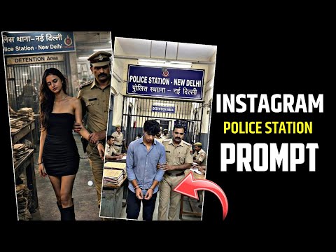 Police Arrest Instagram Trending Realstic AiPhoto Editing I Gemini Police Arrest PhotoTutorial