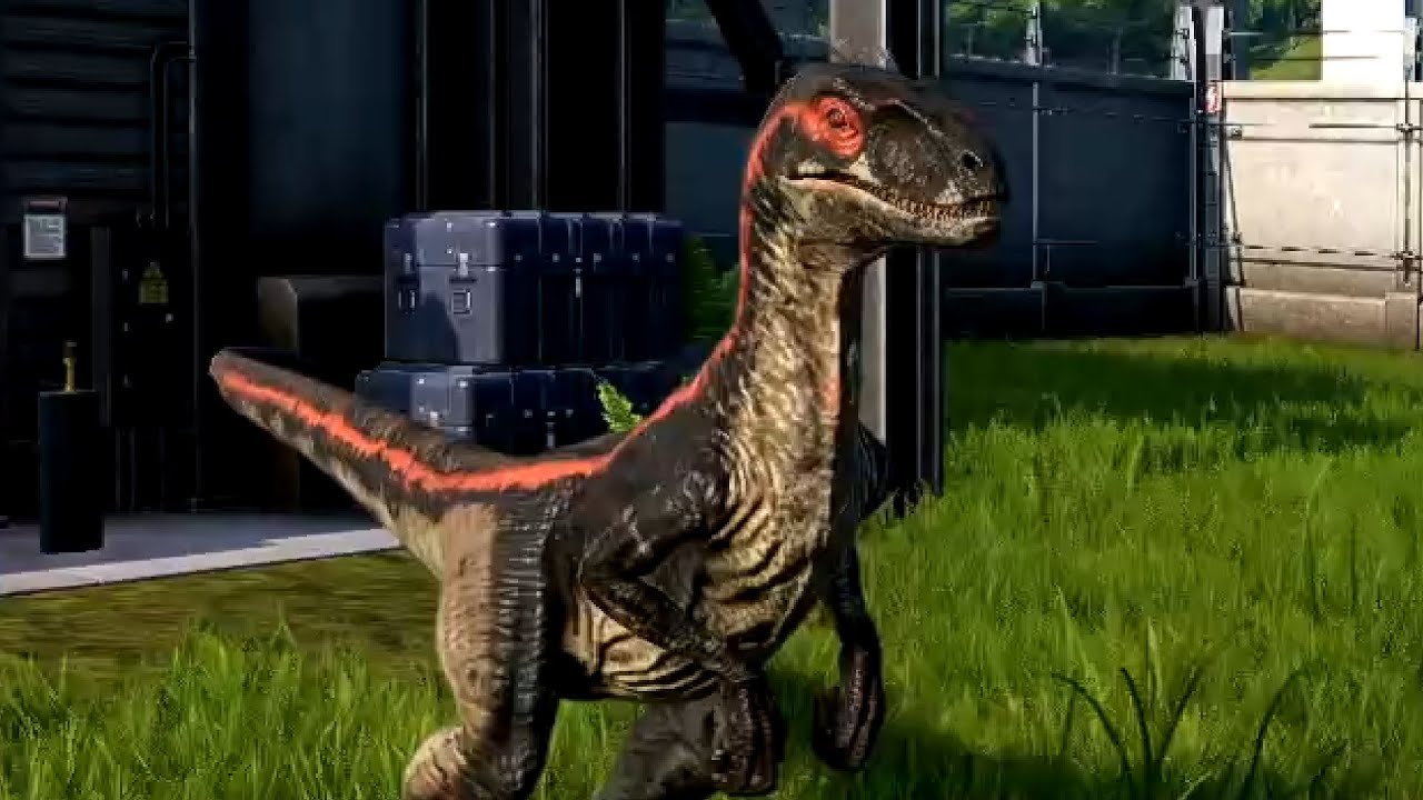 JWE: Red the Velociraptor from Jurassic World Pre-production - YouTube