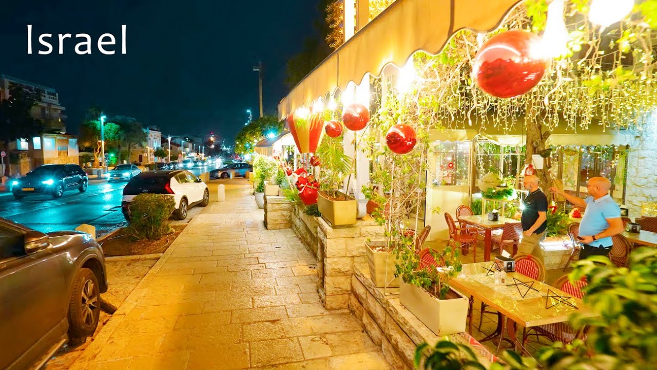 Israel. Festive Magic of Haifa in Christmas Decorations. - YouTube