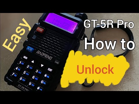 Baofeng GT-5R Pro - Unlocking it - YouTube