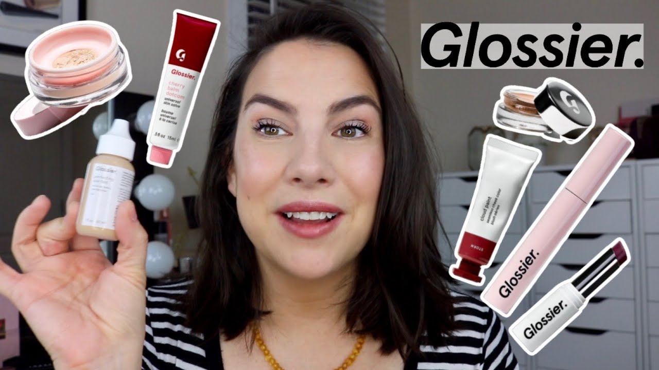 FULL FACE OF GLOSSIER MAKEUP... Light & Fresh Vibes - YouTube
