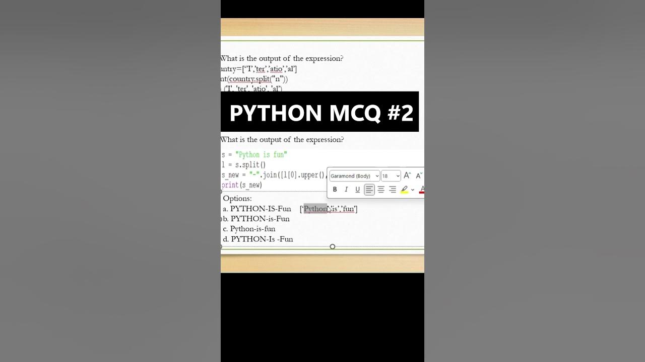 MCQ #2 |Python MCQs| CBSE Class 12|Computer Science| Important Python MCQs #class12 # ...