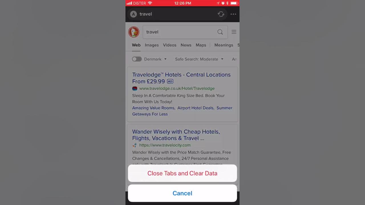 How to CLOSE TABS & CLEAR DATA on DuckDuckGo on iPhone? - YouTube