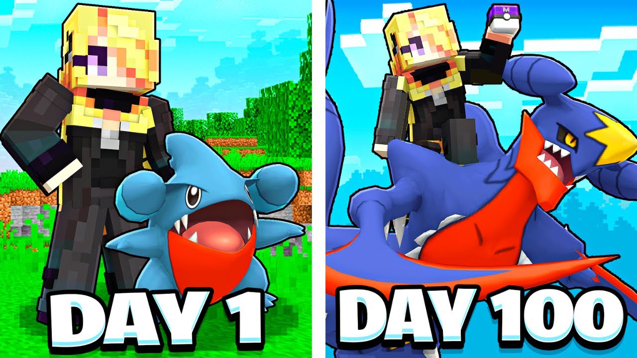 I spent 100 Days as Cynthia in Minecraft Pokemon!! - YouTube