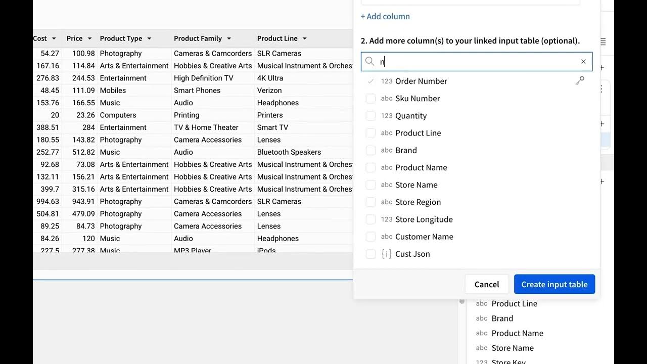 Getting Started with Linked Input Tables - YouTube