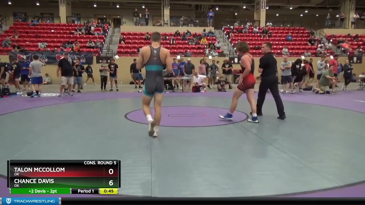 170 Lbs Cons. Round 5 - Talon McCollom, OK Vs Chance Davis, OK 75e1 ...