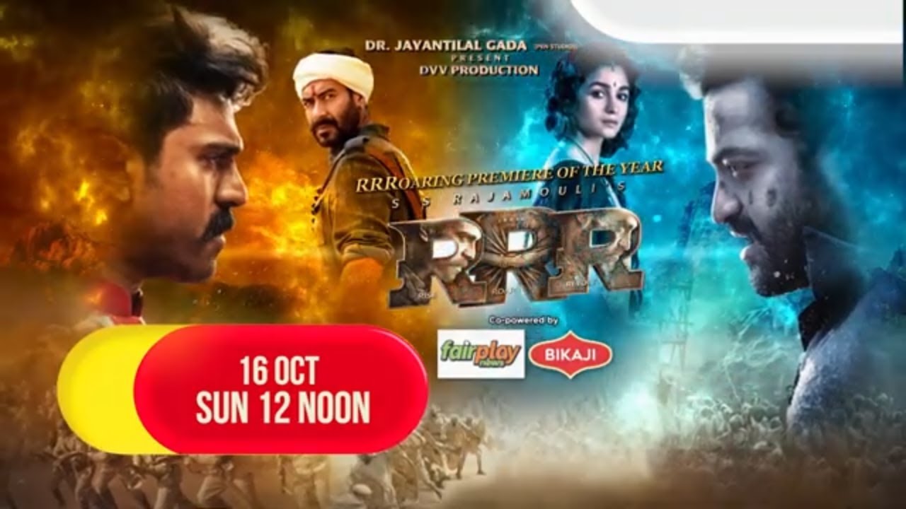 RRR | RRRoaring Premiere Of The Year| 16th Oct, 12 Noon | Promo ...