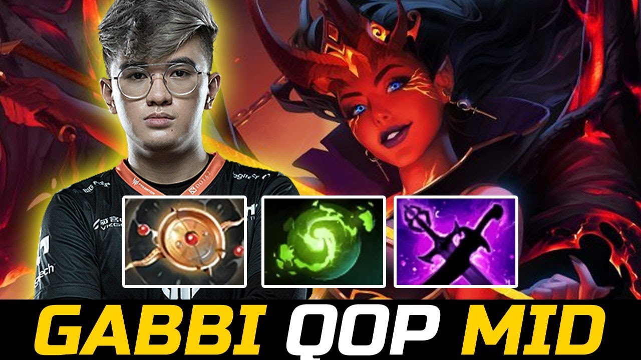 CLASSIC GABBI MID - SITUATIONAL LATEGAME QOP BUILD DOTA 2 - YouTube