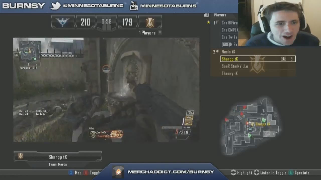 BO2: Shoutcasting MLG Pros (tK VS Curse: Hardpoint Standoff) - YouTube