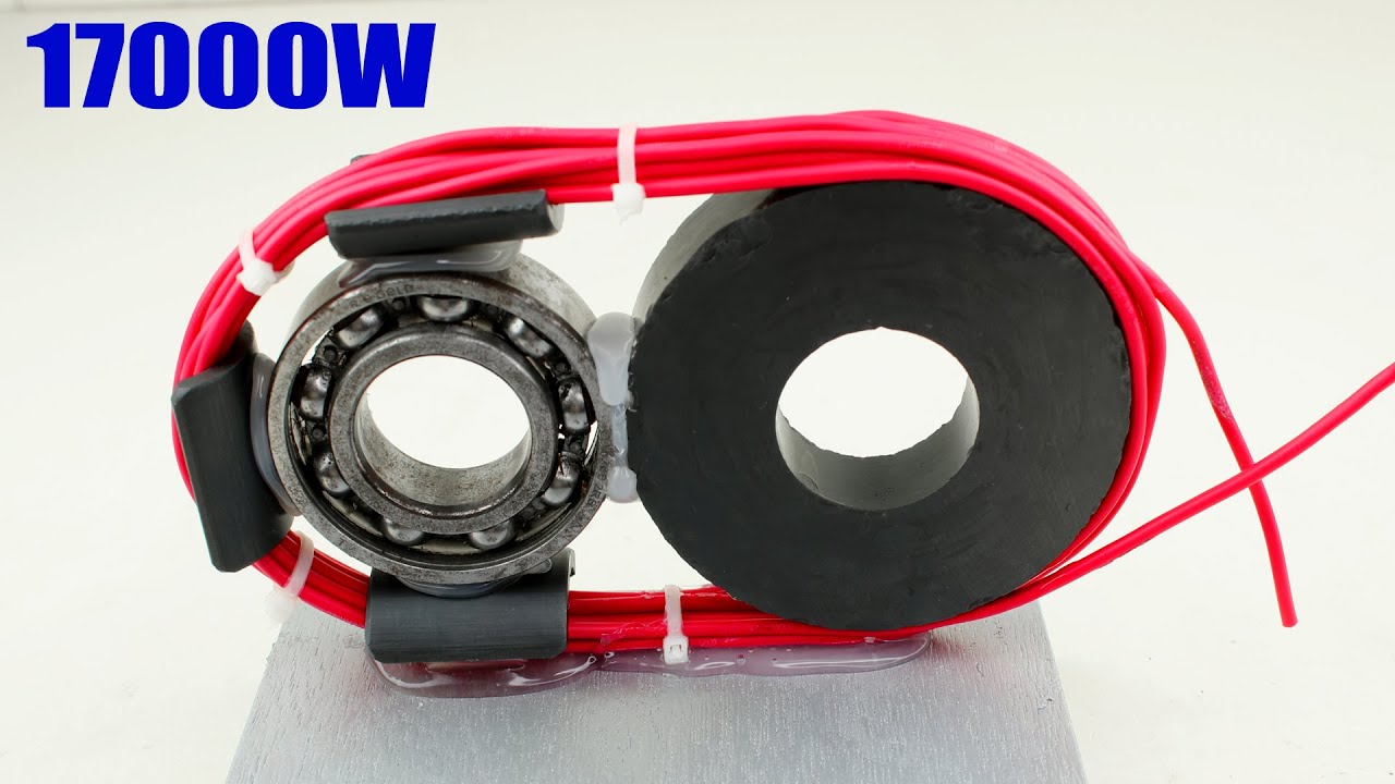 I turn Magnet 220V Electric Generator 17000W Capacitor Motor Self ...