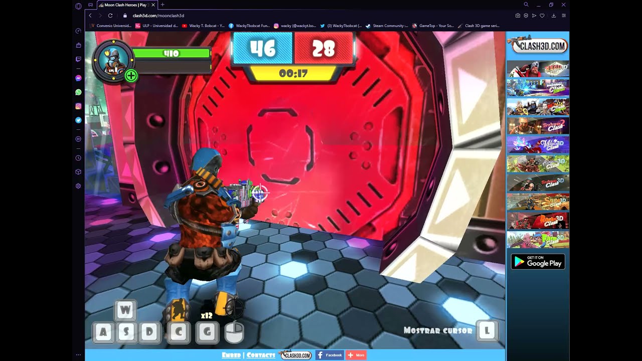 Moon Clash Heroes Play 3D shooter in browser - YouTube