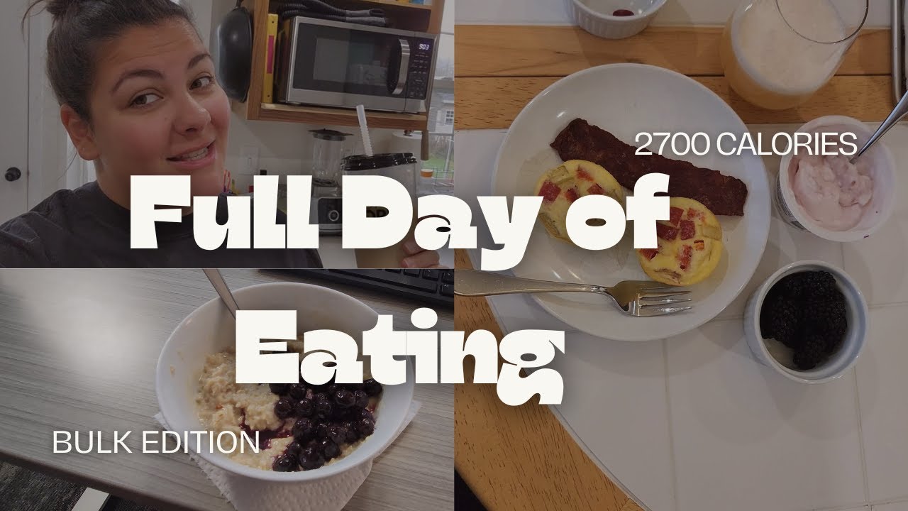What I eat in a day | Powerlifter bulk | Growing szn - YouTube