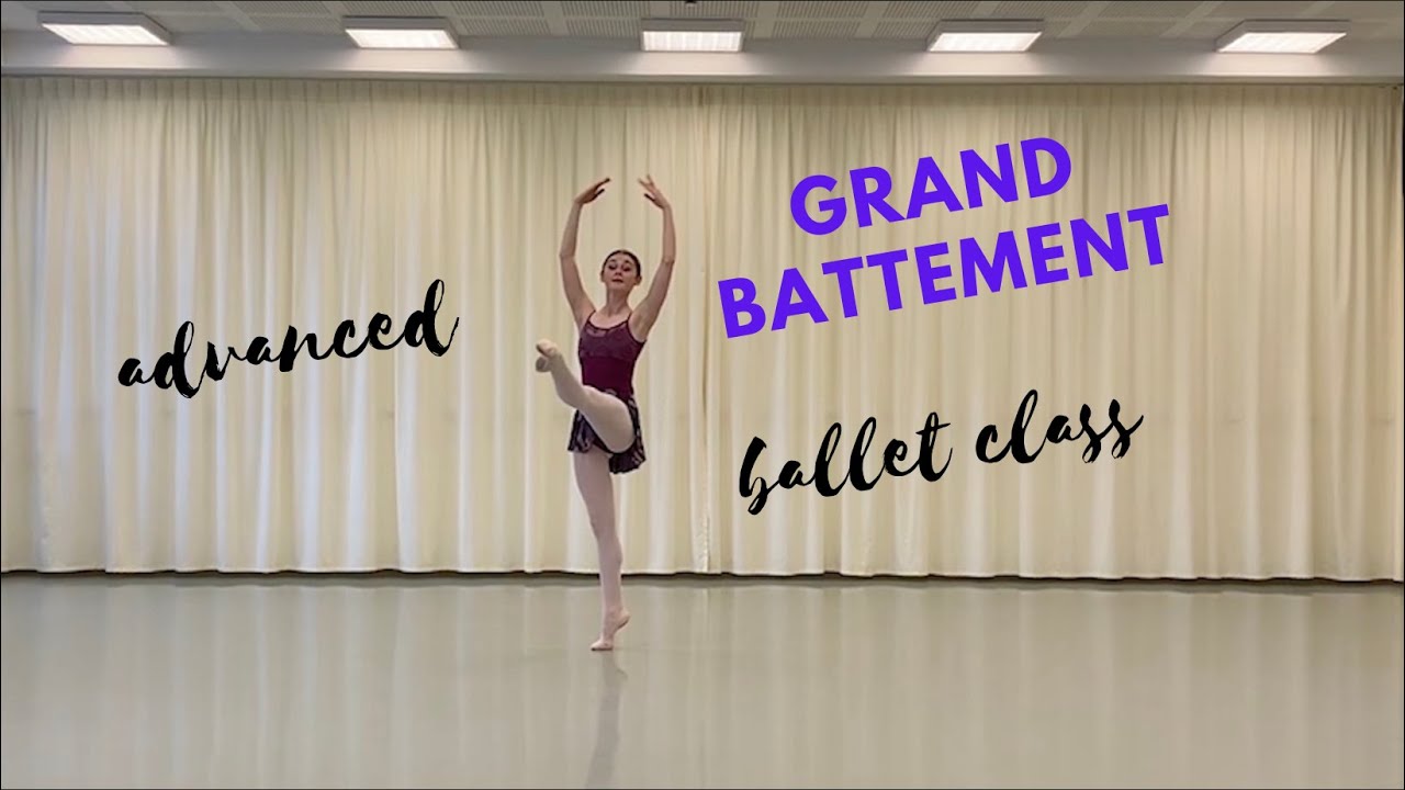 https://www.primaballetclass.com Grand Battement - Centre - Left - Advanced - YouTube