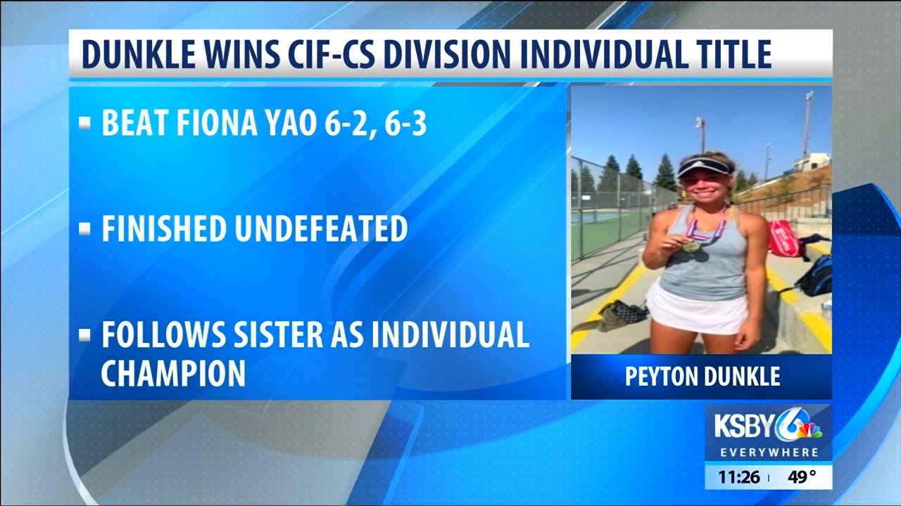 Peyton Dunkle wins CIF-CS individual championship - YouTube