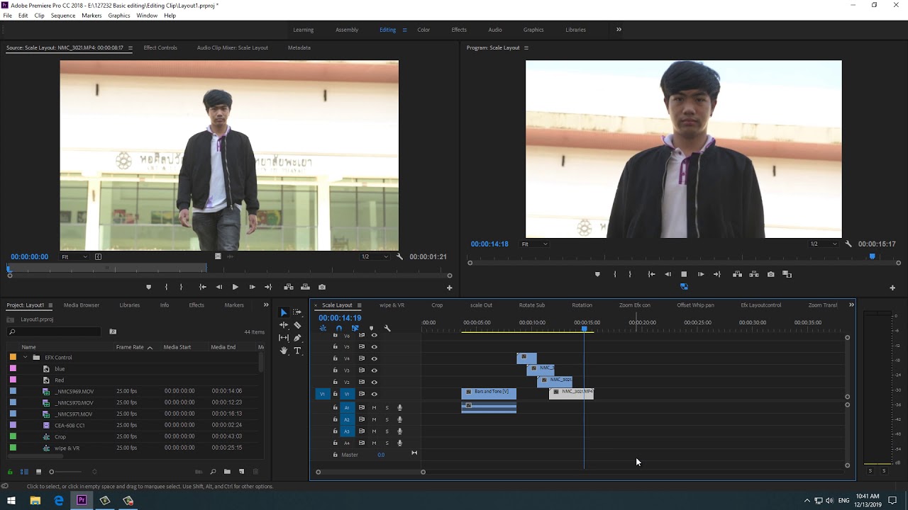 Adobe Premiere pro CC Layout Key frame W2 62 - YouTube