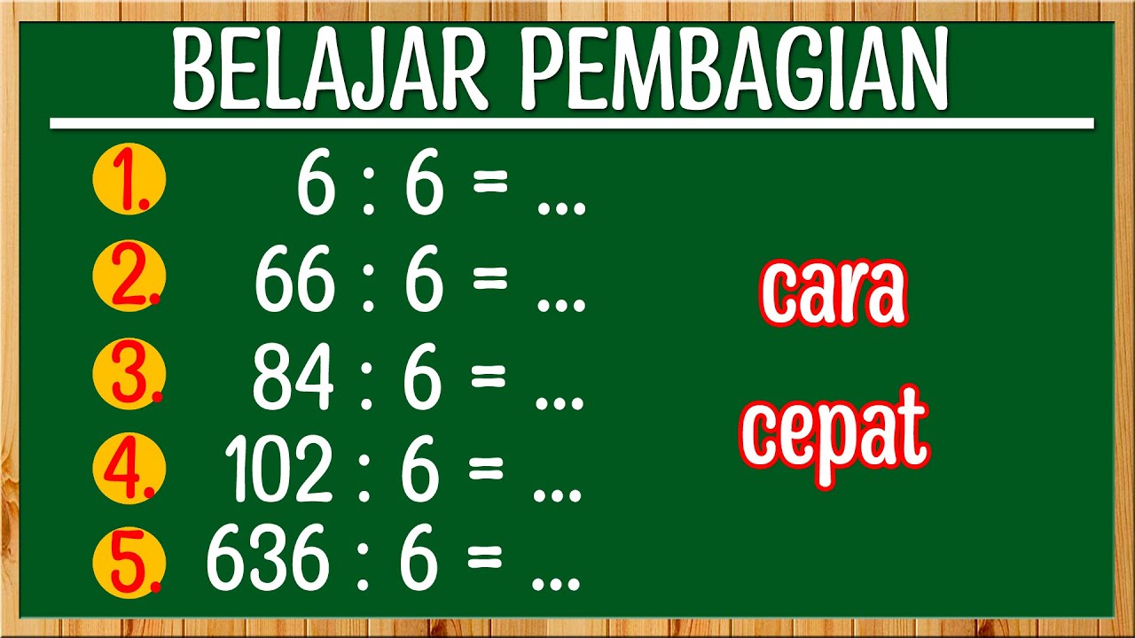 pembagian cara cepat / pembagian matematika kelas 2, kelas 3 sd - YouTube