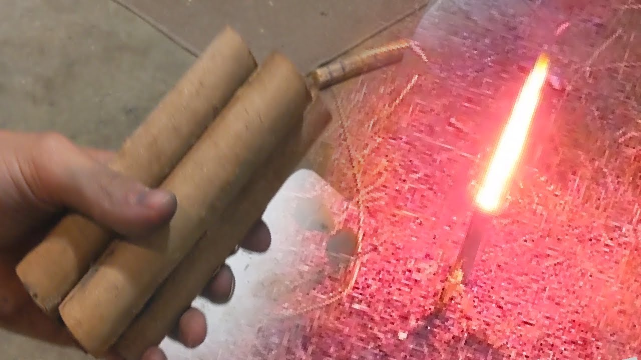 How To Make Red Flare Firework - YouTube