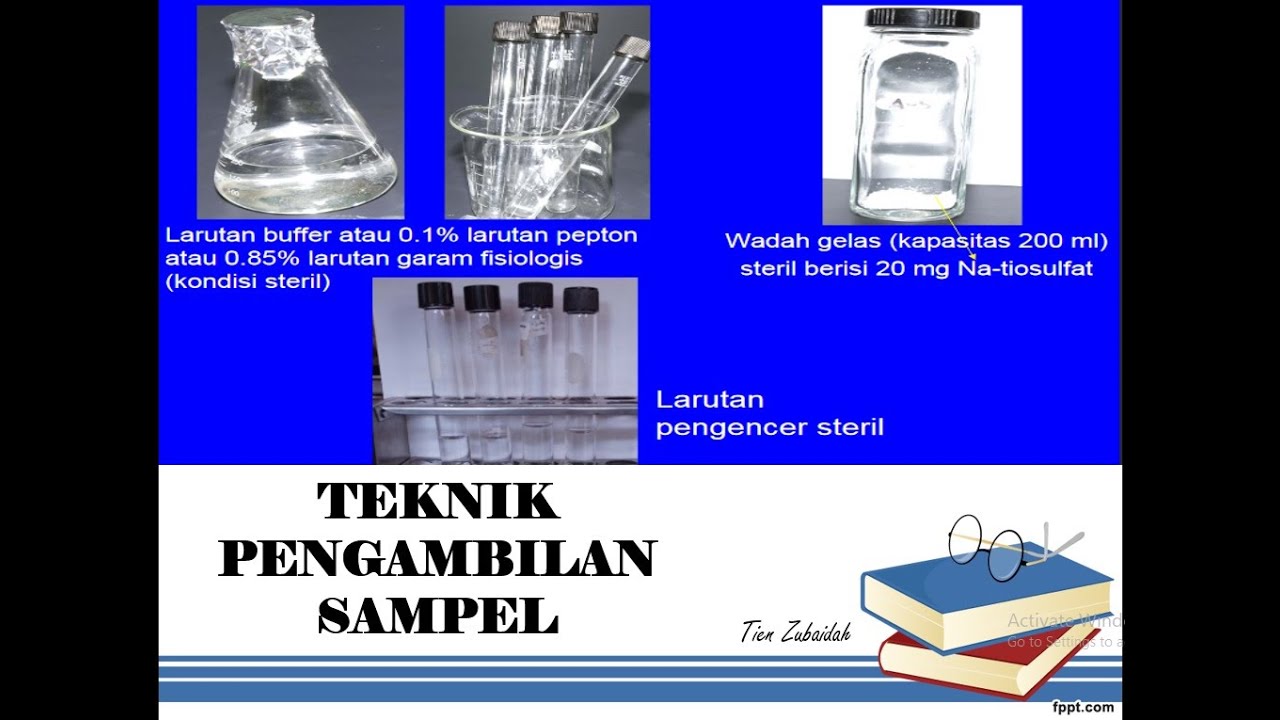 teknik pengambilan sampel makanan minuman - YouTube