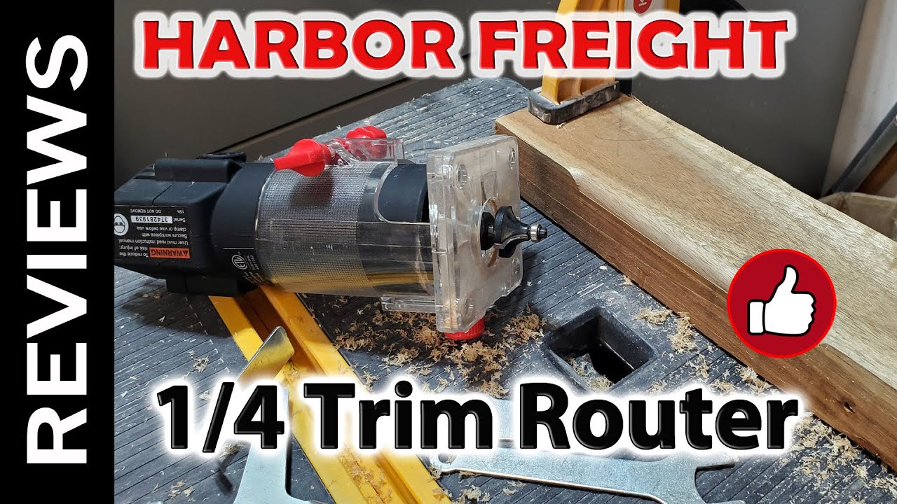 HARBOR FREIGHT Drill Master 1 4 In 2 4 Amp Trim Router Review And HARBOR FREIGHT Drill Master 1 4 In 2 4 Amp Trim Router Review And