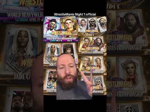 WrestleMania Night 1 official card - YouTube
